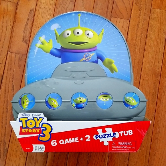 Disney | Toys | New Toy Story 3 Game 2 Puzzle Tub Spaceship Case ...